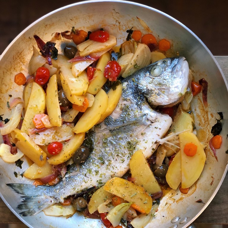 Fish with many Vegetables